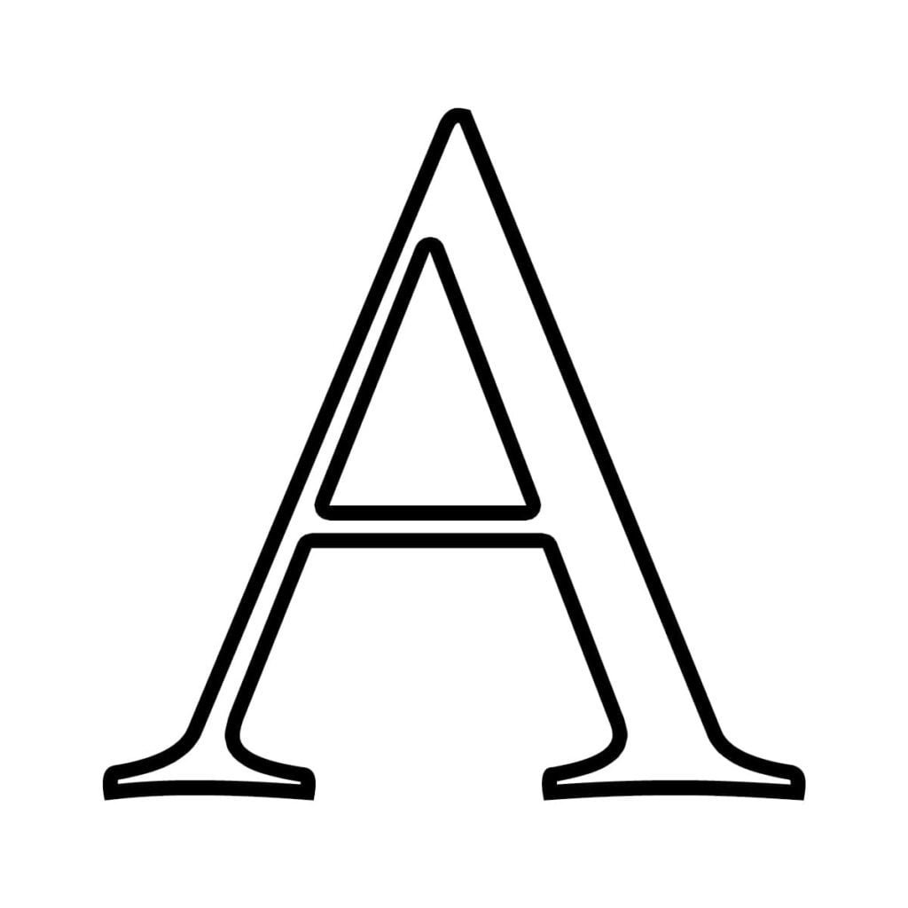 Letra A para Imprimir – Diseño Creativo y Educativo