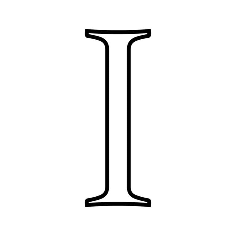 Letra I para Imprimir – Diseños Creativos y Educativos