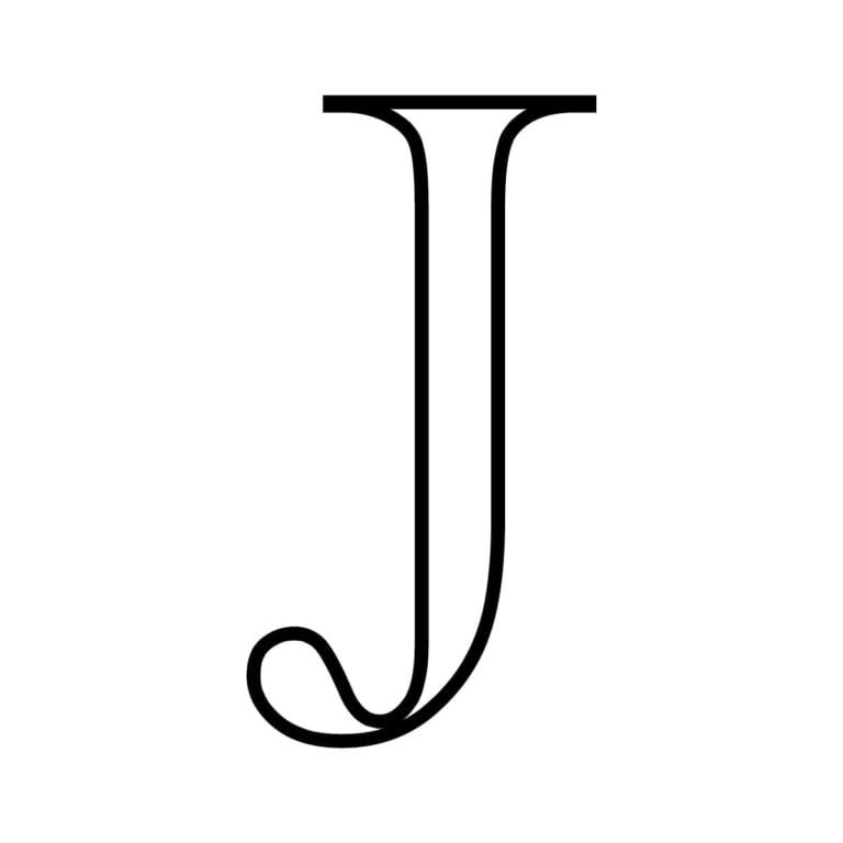 Letra J para Imprimir – Diseño Educativo y Creativo