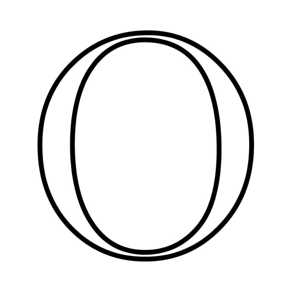 Letra O para Imprimir – Diseños Creativos y Educativos