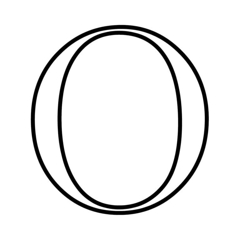 Letra O para Imprimir – Diseños Creativos y Educativos
