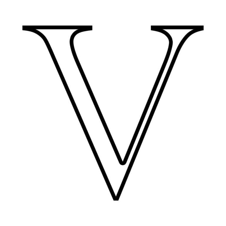 Letra V para Imprimir – Diseños Creativos y Educativos