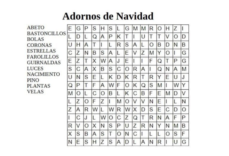 Sopas de Letras para Imprimir - ¡Niveles Fáciles y Difíciles!