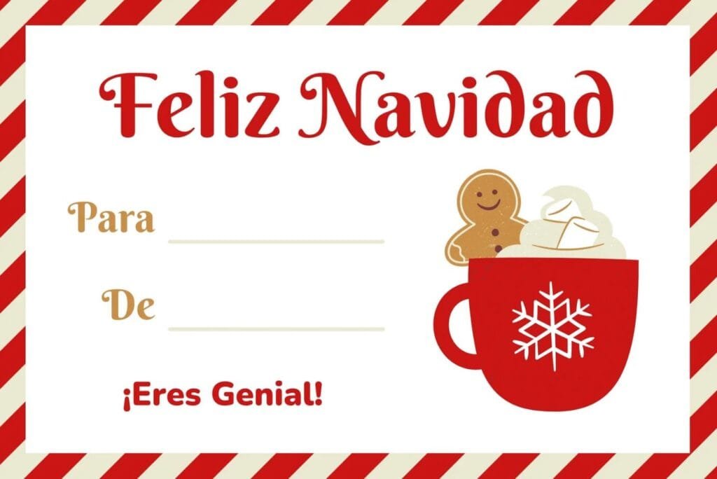 Tarjetas de Navidad para imprimir